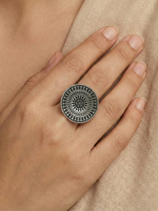 Oxidised Rings - Buy Oxidized Silver Rings for Women Online in India ...